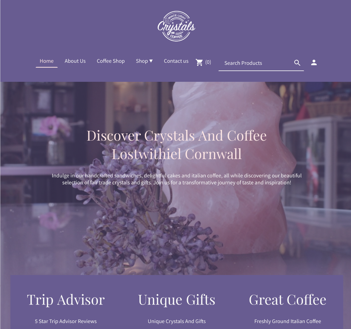 White Light Crystals & Coffee Cornwall: Fair Trade Crystal Gift Shop ...